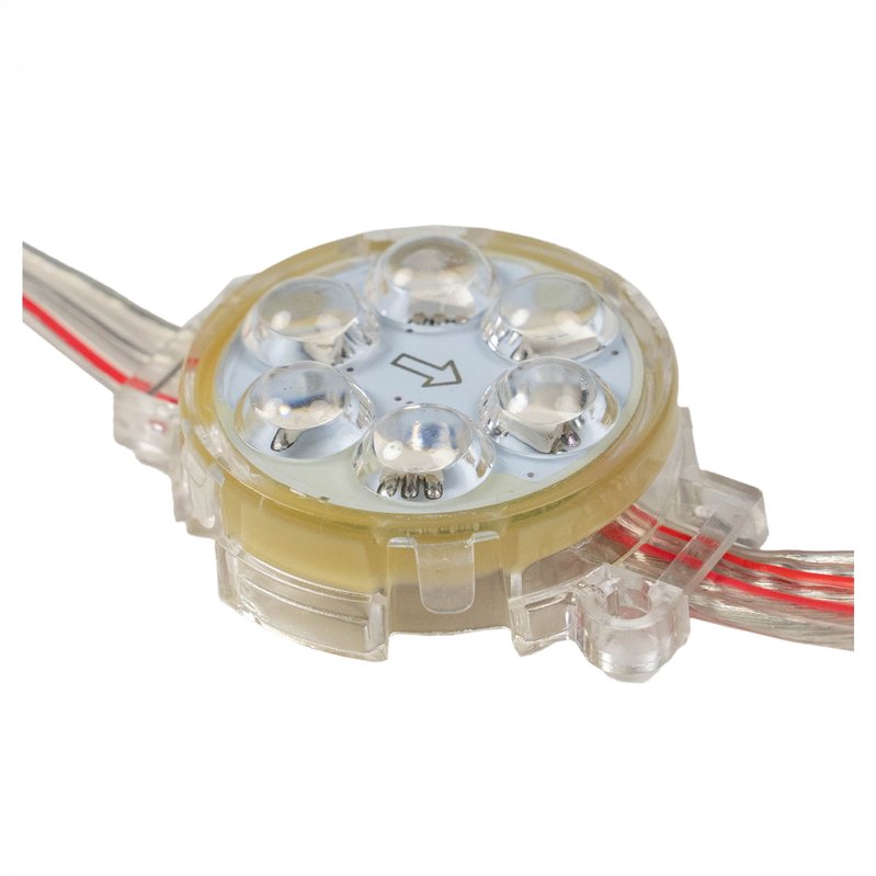 Round LED Module Kit (UCS1903, 6 SMD5050 LEDs, 40 mm, IP67, 20 pcs ...