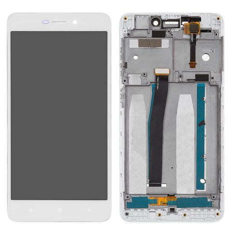 LCD compatible with Xiaomi Redmi 4A, (white, Original (PRC), Self ...