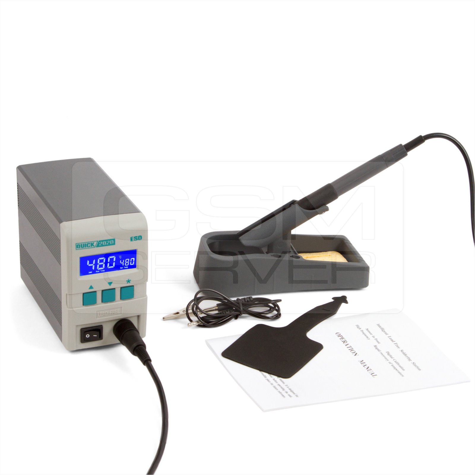 Estación de soldadura sin plomo QUICK 202D ESD - GsmServer