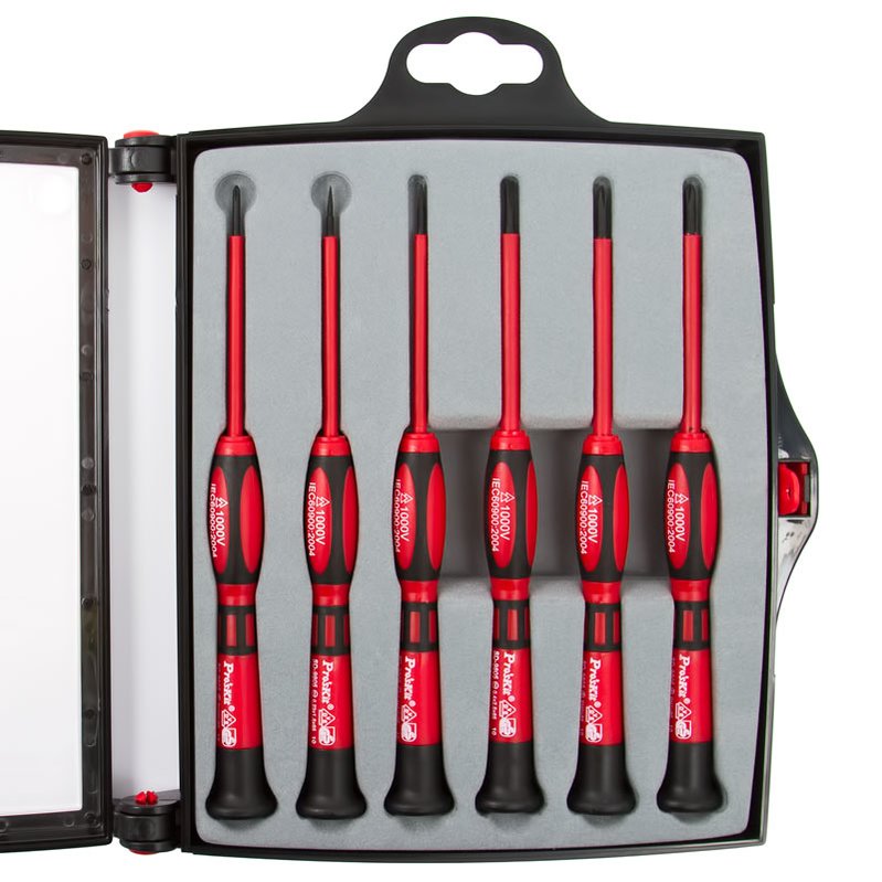 Insulated Precision Screwdriver Set Pro'sKit SD-9805 - ToolBoom